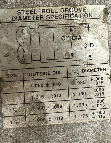 Victaulic 226-012 Roll Grooving Tool