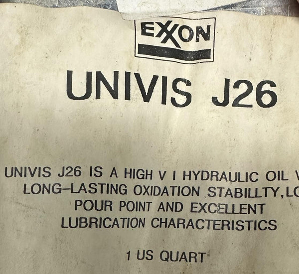 Exxon UNIVIS J26 High VI Hydraulic Oil 1-Quart