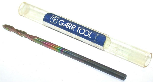 Garr Tool 43020 2-Flute 1/8" Dia Carbide Spiral Flute Ball End Mill 72