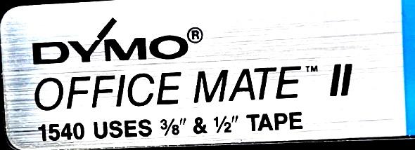 Dymo 1540 Office Mate II Label Maker 3/8" & 1/2" Tape Hand Held Plasti – Surplus Select