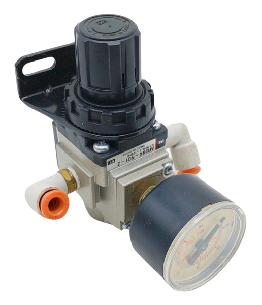 SMC AR20K-N01-Z Pneumatic Air Pressure Regulator 1/8"NPT 7-125PSI W/ G – Surplus Select