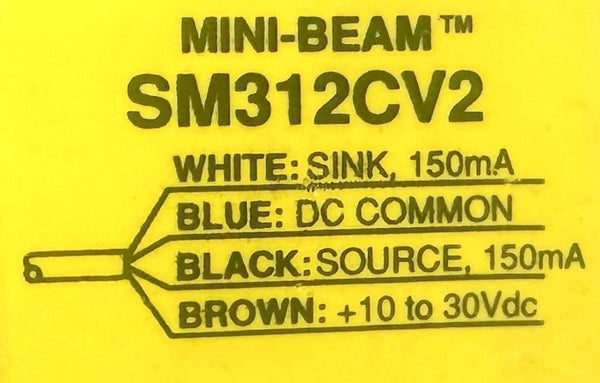Banner SM312CV2 Mini Beam Photoelectric Sensor