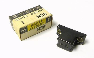 NEW ALLEN BRADLEY AB CONTACT OVERLOAD HEATER ELEMENT MODEL N38 (4 AVAI