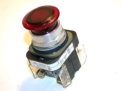 NEW ALLEN BRADLEY RED ILLUMINATED PUSH BUTTON 800T-FXTQ24 A1