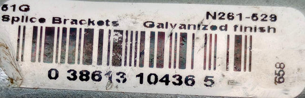 National 51G Galvanized Splice Bracket Stainless Steel N261-529