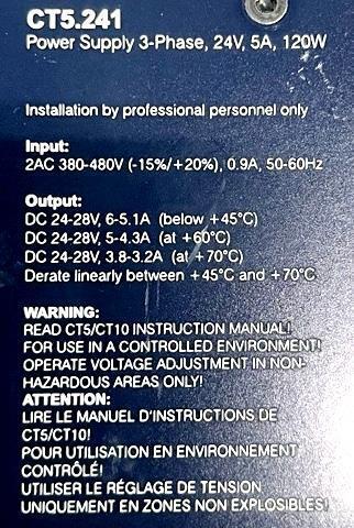 PULS Dimension CT5-241 Power Supply 24V 5A 120W