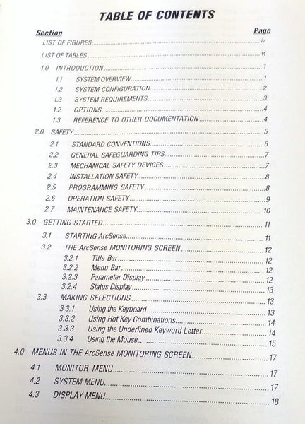 Motoman Yasnac MRC Controller ArcSense User's Manual