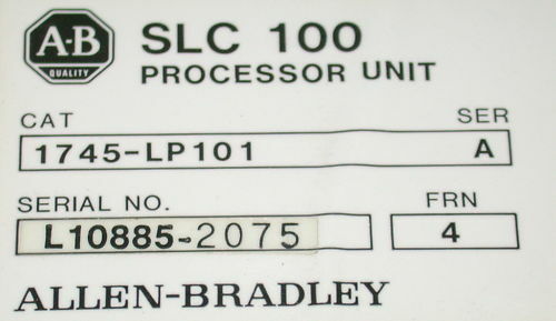 NICE ALLEN BRADLEY SLC 150 PROGRAMMABLE 1745-LP101