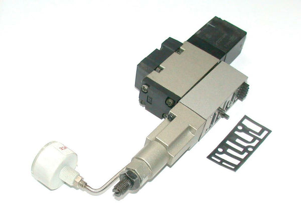 SMC NVFS2100 NARBF2000-00-P-1 MANIFOLD SOLENOID VALVE W/GASKET AND REG