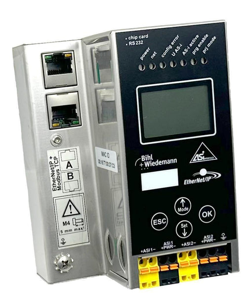 Bihl Wiedemann BWU2380 AS-i 3.0 EtherNet/IP + Modbus TCP Gateway – Surplus Select