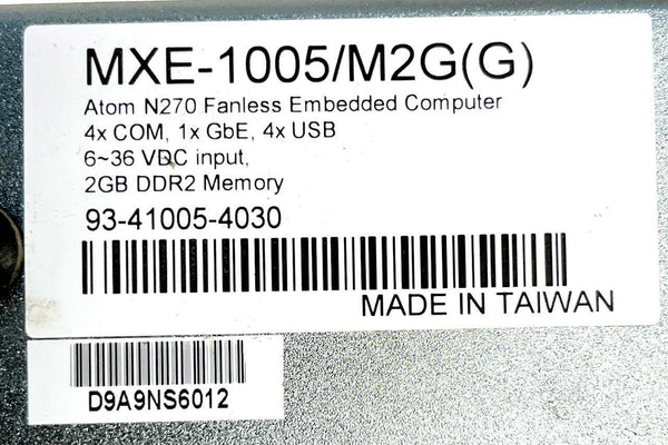 Matrix MXE-1005/M2G(G) Atom N270 Fanless Embedded Computer | Surplus Select