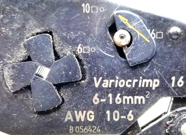 Wago Variocrimp 16 Crimp Tool 6-16mm² AWG 10-6 B056424