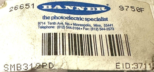 Banner SMB312PD Mini Beam Mounting Bracket 26651 9750F EID:3711900 (Lo