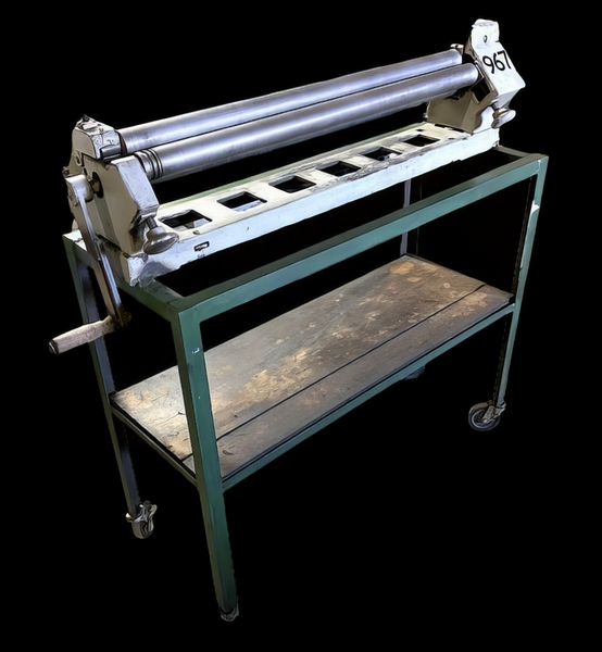 Frederick 36" Manual Metal Slip Roll Mounted on Cart