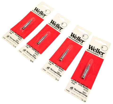 Weller PTB8 Replacement Solder Tip Fits Model TC201 and TCP1 (Lot of 4 ...