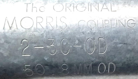 Morris 2-3C-OD Compression Pipe Coupling 50.8mm OD 2" x 6"