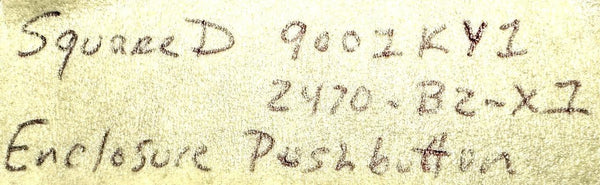 Square D 9001KY1 Enclosure Pushbutton Control Station 2470-BZ-X1