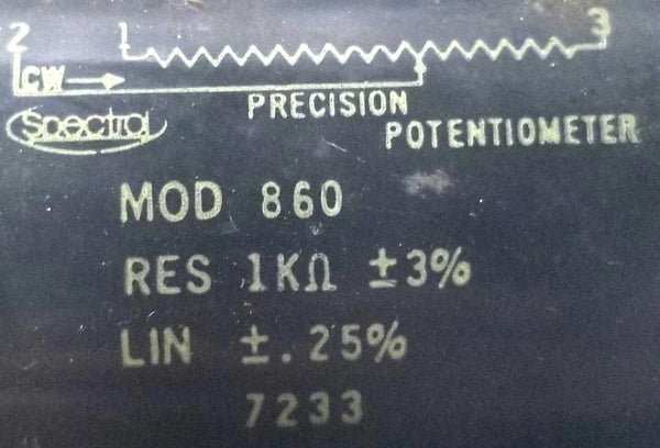Spectra 860 Potentiometer 7233