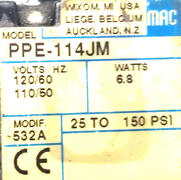 MAC 811C-PM-114JM-172 Solenoid Valve W/ PME-114JM | Surplus Select