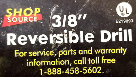 Shop Source Reversible Drill 3/8"