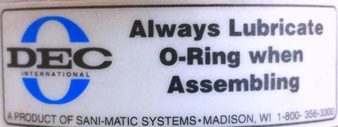 DEC Sani-Matic Angle Line Flow Strainer 40" x 4"