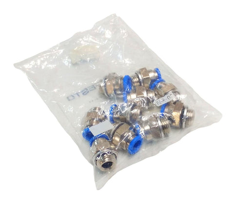 Festo QS-G1/4-8 Straight Male Push-In Fitting 8mm OD 186099 - Pack of