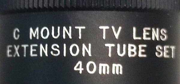 Nikon C Mount TV Lens Extension Tube Set 40mm