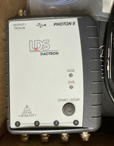LDS Dactron Photon II Dynamic Signal Analyzer PHO 200 Set w/ Extras