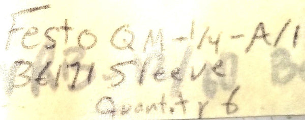 Festo QM-1/4-A/1 Sleeve 36171 (Bag of 6) – Surplus Select