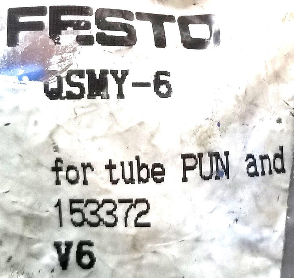 Festo QSMY-6 Push To Connect Y Connector V6 153372 (Bag of 10)