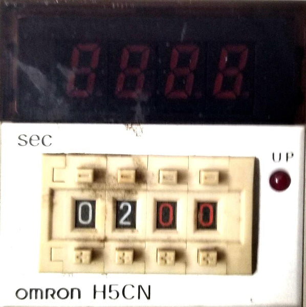 Omron H5CN-XAN Timer Module Source 100-240VAC 50-60Hz Contact 3A 250VA ...