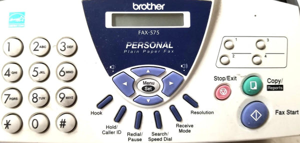 Brother FAX-575 Facsimile Transceiver 120V 50-60Hz 2A U61227L2W110200