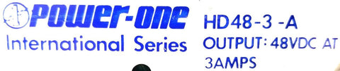 Power-One HD48-3-A Power Supply Rectifier Output 48VDC @ 3A LR 38879 L