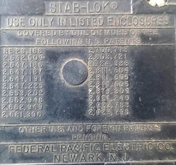 Federal Pacific Stab-Lok NC230 Circuit Breaker 2P 30A | Surplus Select