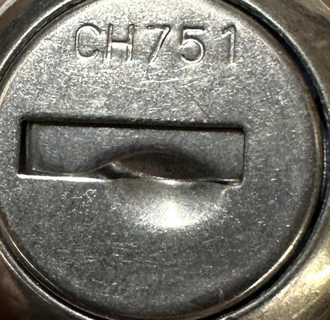 Chrome CH751 Compartment Door Cam Lock 7/8" w/ 2 Keys For RV Camper Tr ...