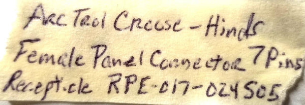 Crouse-Hinds Ark-Trol RPE-017-024S05 Receptacle Panel Connector 7 Pin ...