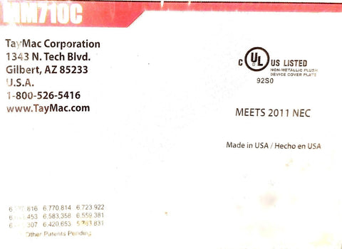 TayMac MM710C Multi-Application Weatherproof Receptacle Cover 4-3/4"