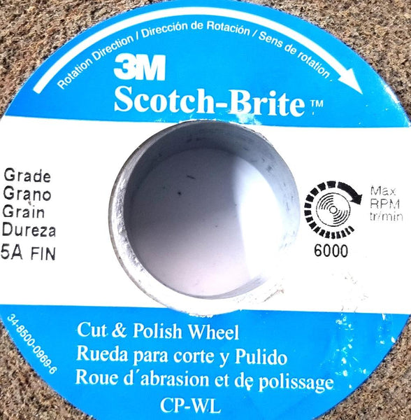 3M Scotch-Brite CP-WL Cut & Polish Wheel 5A 6000Rpm Max