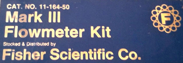 Fisher Scientific 11-164-50 Flowmeter Kit Mark III W/ Case (Missing Cl