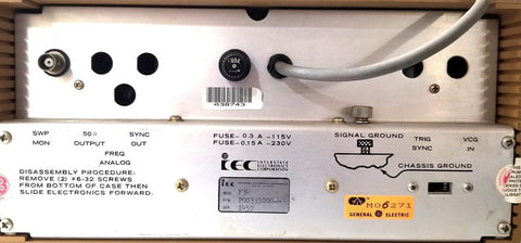 IEC F34 Function Generator P00335000-4 Fuse 0.15-0.3A 115-230V ...