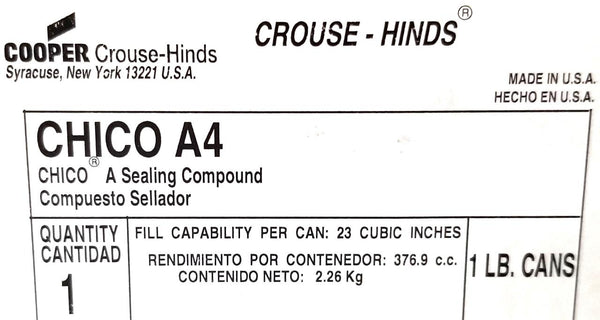 Cooper Crouse-Hinds CHICO A4 Sealing Compound