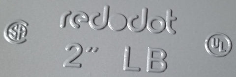 Red Dot Conduit Body 2" LB 4/0 XHHW 71.8"­³ W/ Red Dot Cover SCV5 2"