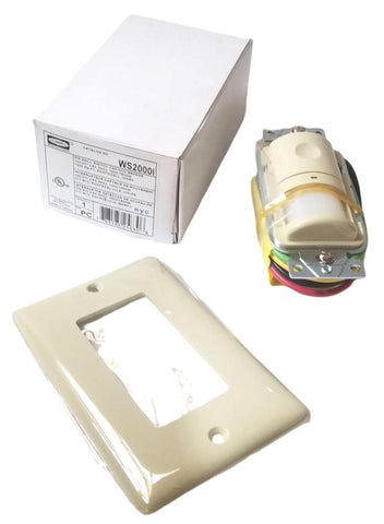 Hubbell WS2000I PIR Wall Switch Sensor 120-277VAC 60Hz 1000-1800W Phot