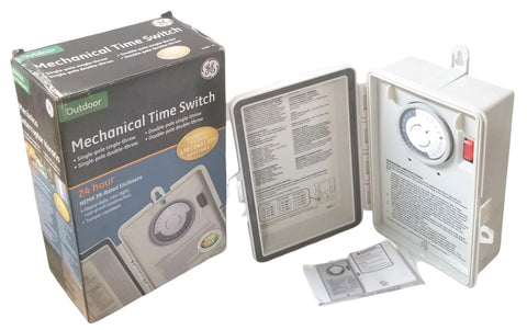 GE Mechanical Time Switch 24Hr NEMA 3R Enclosure