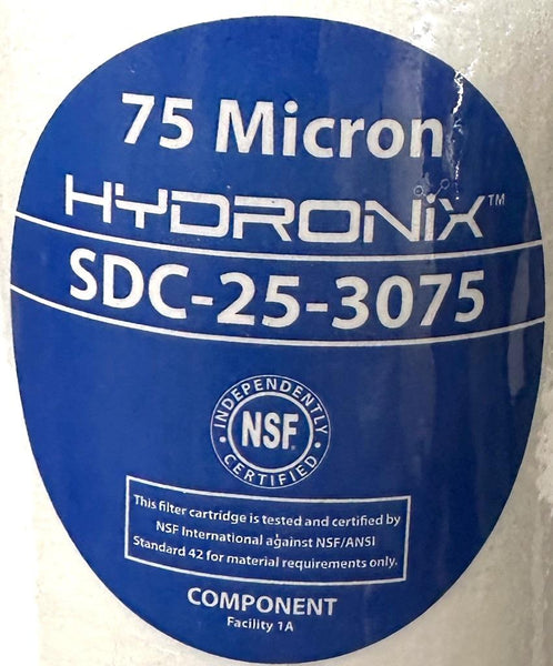 Hydronix SDC-25-3075 Sediment Depth Water Filter Cartridge 2.5" x 30 ...