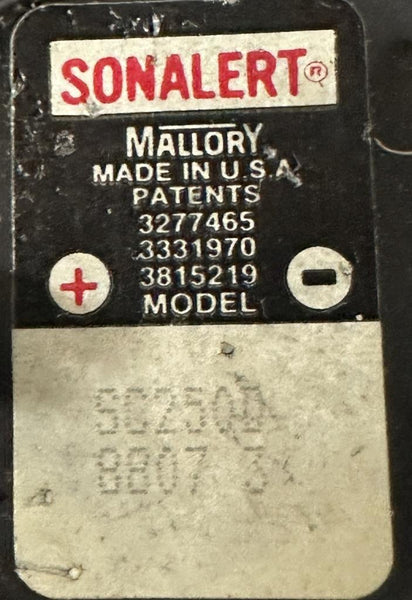 Mallory Sonalert SC250D Audible Alarm 28 VDC 60 dBA 16 mA – Surplus Select
