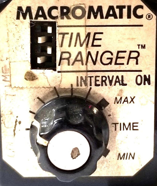 Macromatic SS 60528 Programmable Interval Time Relay 24VAC-DC 10A DPDT