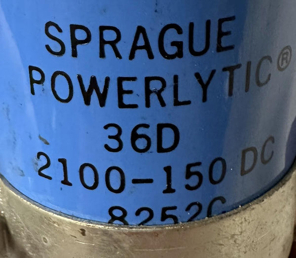 Sprague Powerlytic 36D Capacitor 2100-150 VDC
