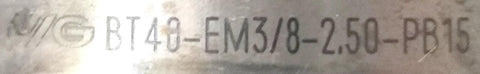 MG BT40-EM3/8-2.50-PB15 Tool Holder