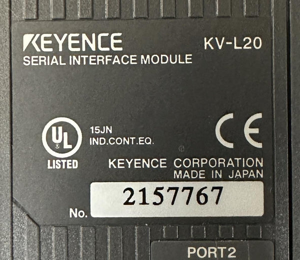Keyence KV-L20 Multi Communication Serial Interface Module 2-Port